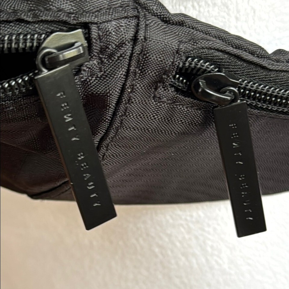 Fenty Beauty by Rihanna Black Cross Body Fanny Pack 3 Pocket Sling Bag ...