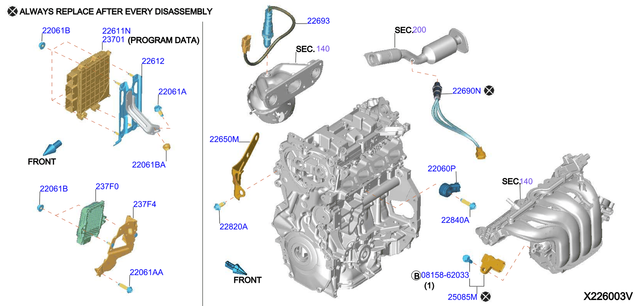 Genuine Nissan Bracket-Vtc Control Unit 237F4-6LB0A for sale online | eBay