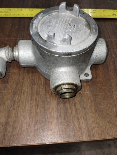 2X Eaton Crouse Hinds 1" EABX36 Explosion Proof Conduit Outlet X Box ...