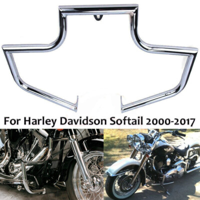 For Heritage Softail Fatboy FLST 2000-2017 Chrome Highway Engine Guard ...
