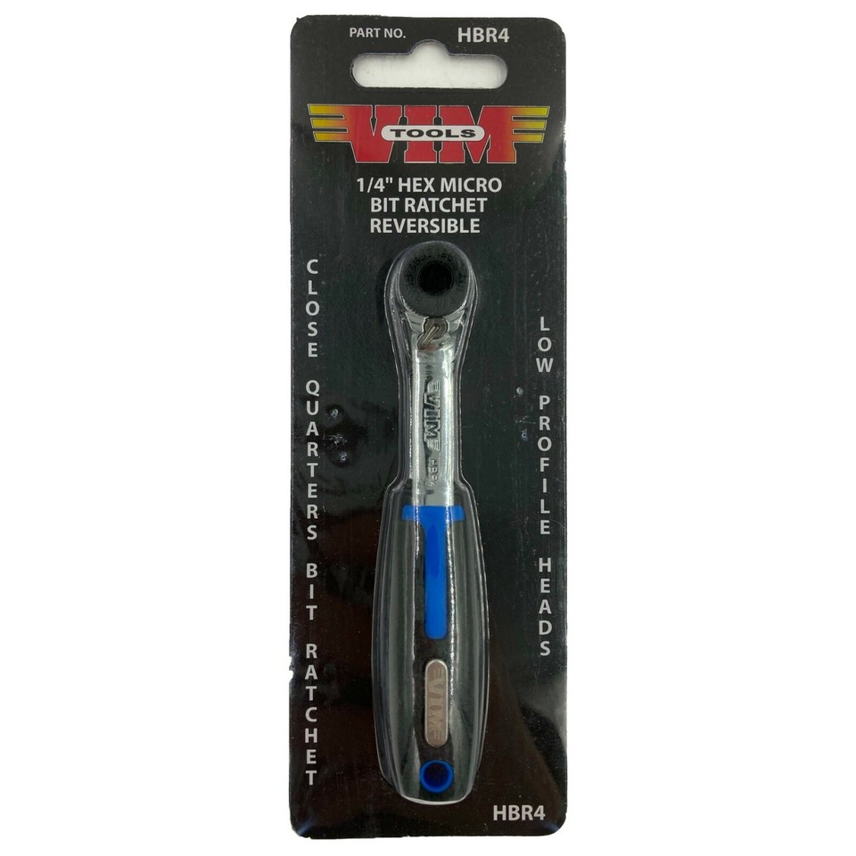 VIM Tools HBR4 1/4" Hex Micro Bit Ratchet | eBay