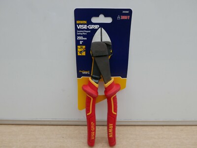 IRWIN VISE-GRIP 8" 200MM VDE DIAGONAL WIRE SIDE CUTTING CUTTER PLIERS ...