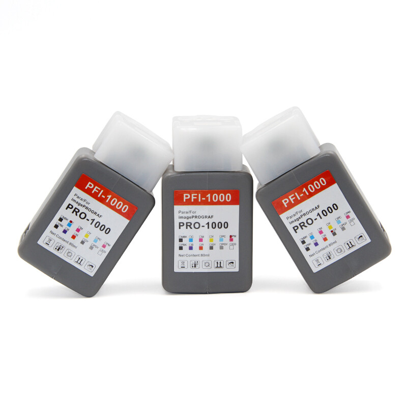 12 Colors/Set 80ML/Pc PFI-1000 Ink Cartridges For Canon imagePROGRAF ...