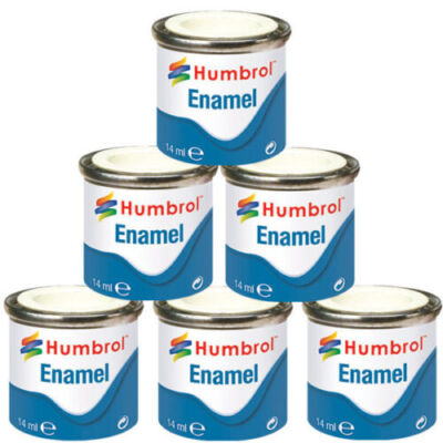HUMBROL Enamel Model Paint - ALL COLOURS - Matt Gloss Satin 14ml Airfix ...