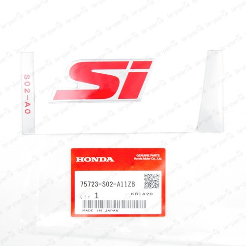GENUINE HONDA 99-00 CIVIC COUPE SI EM1 REAR RED SI TRUNK BADGE REAR ...