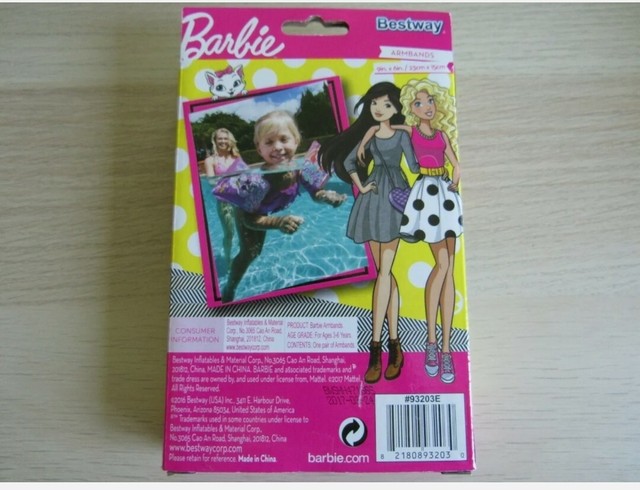 Bestway Barbie Pink Inflatable Swim Ring INTERTUBE Tube Floaties Floats ...