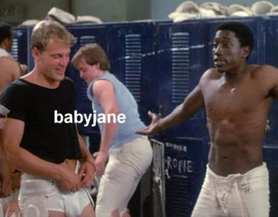 031 WOODY HARRELSON IN UNDERWEAR WESLEY SNIPES BARECHESTED WILDCATS ...