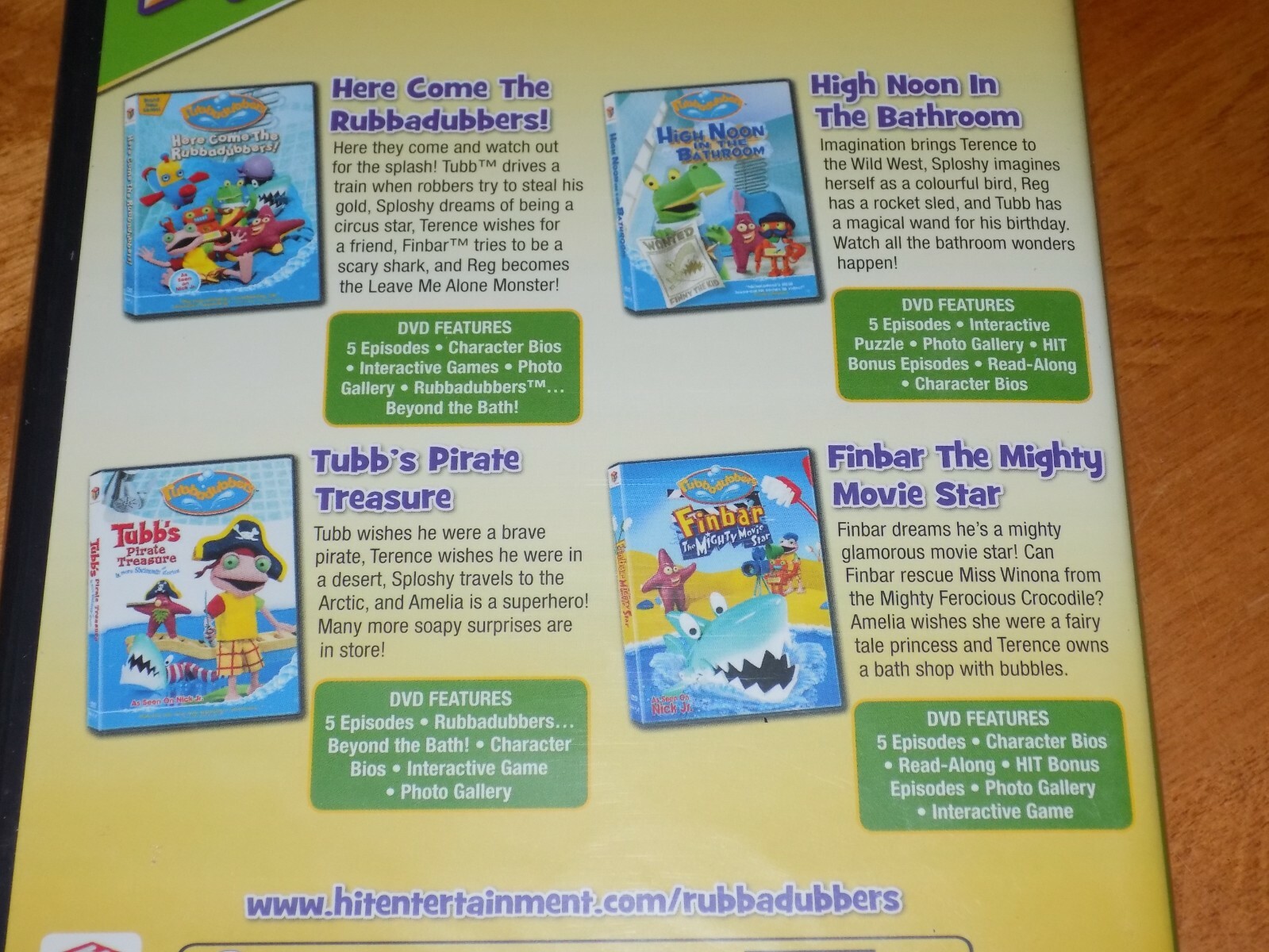 RUBBADUBBERS 4 FEATURE SET Nick Jr. TV Show Kids Classic Children's DVD ...