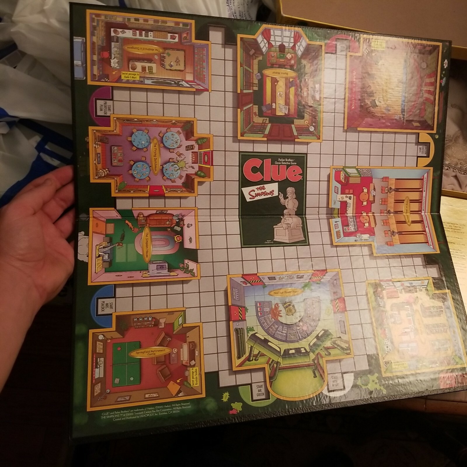 The Simpsons Clue Board Game 2nd Edition 2002 Parker Brothers 100% ...