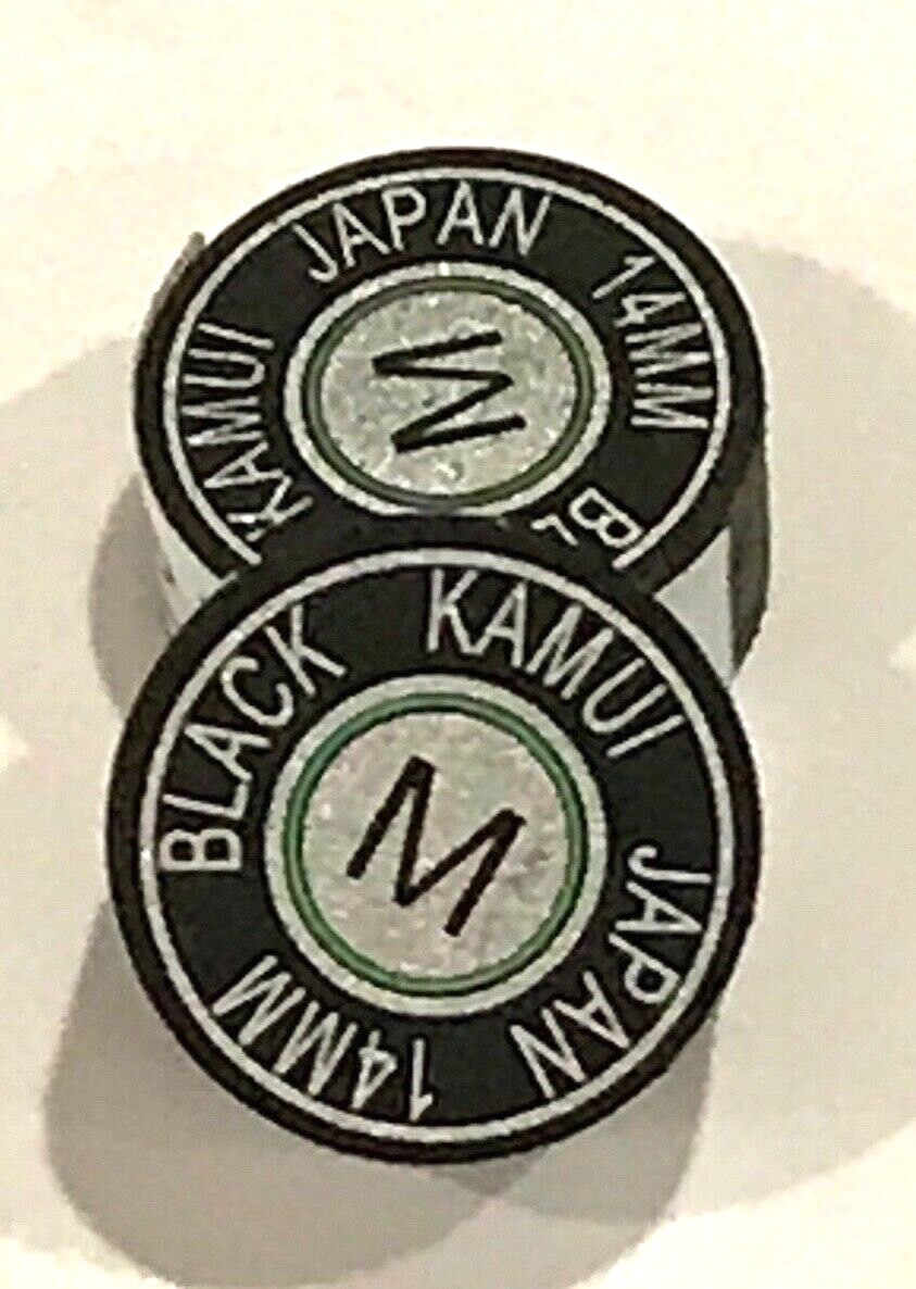 KAMUI BLACK POOL CUE TIPS MEDIUM HARDNESS BRAND NEW FREE SHIPPING BEST ...