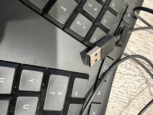 Microsoft Ergonomic Keyboard Wired Model 1878 USB 2.0 Black *Used* | eBay