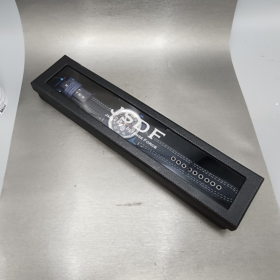 Kentex JSDF Impulse Watch Men 42mm Blue Dial Blue Tone Date Round Works ...