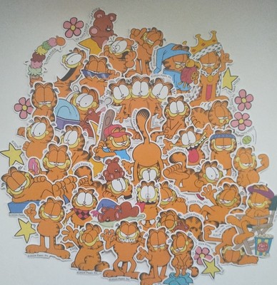 45pc GARFIELD CARTOON VINYL STICKERS/DECALS | eBay