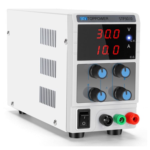 DC Power Supply Variable,30V 10A Bench Power Supply Electroforming ...