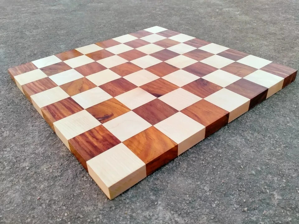 Handicraft Wooden Vintage Handmade Chess Set 16 Inch Flat Chess Boards ...