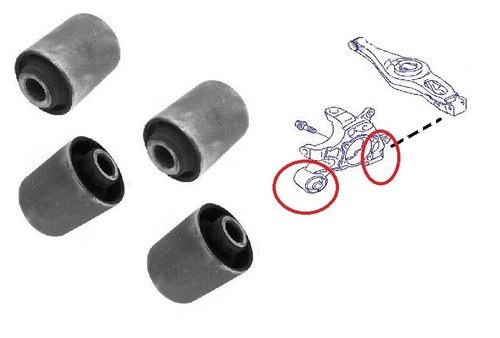 Rear Control Trailing Arm Hub Knuckle Bushes Bushings Mitsubishi Shogun ...