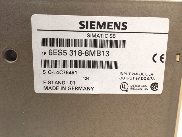 Siemens Simatic S5 ET200U Interface Module 6es5 318-8mb11 423858 for ...