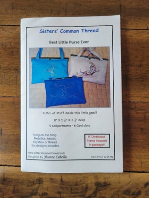 Best Little Purse Ever sewing patt. by Sisters' Common Thread-GUNMETAL ...