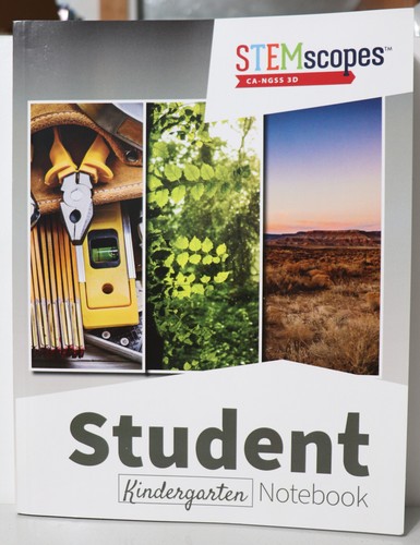 Accelerate Learning STEMscopes CA-NGSS 3D Student Kindergarten Notebook ...
