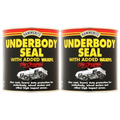 2X Hammerite Underbody Seal With Waxoyl Black Car Underseal 1L | eBay UK
