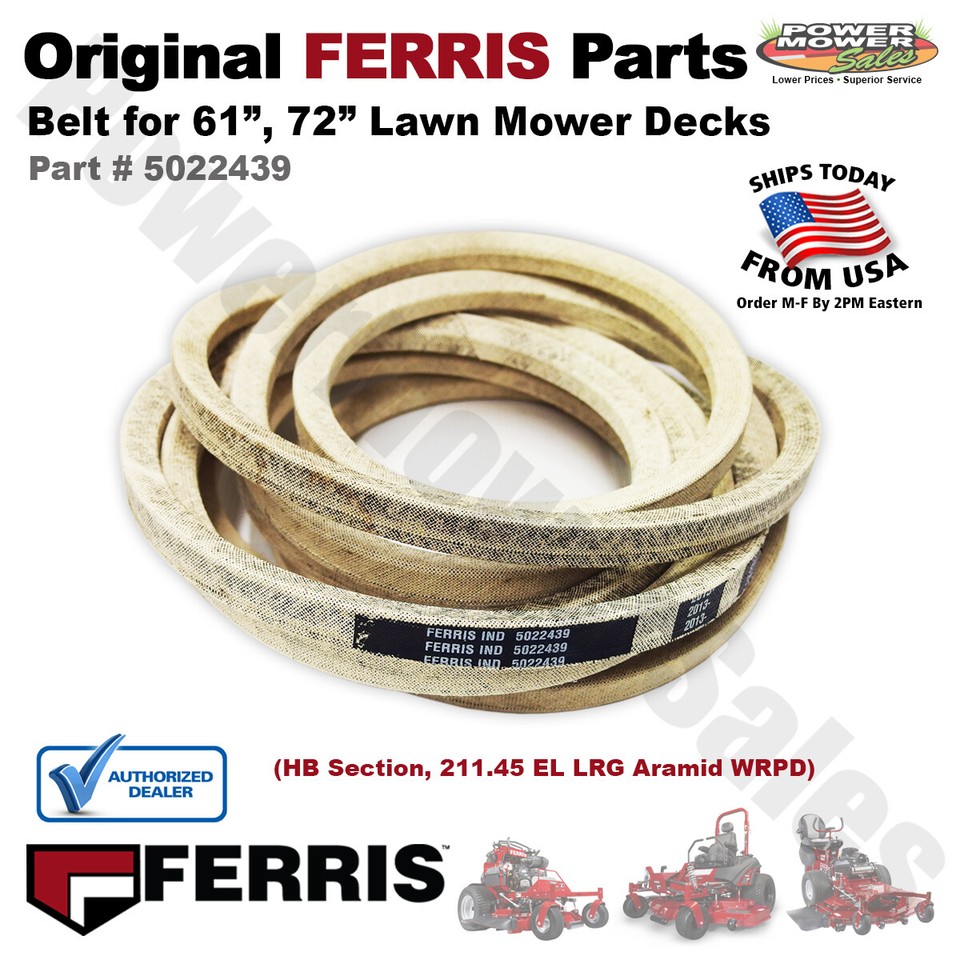 Briggs & Stratton Wrapped Belt for Ferris 61”, 72” Mower Decks ...