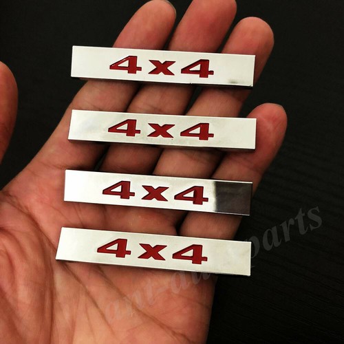 4pcs Metal Chrome 4x4 Car Trunk Fender Emblem Badge Decal Sticker SUV ...