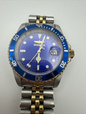 Invicta Men's Pro Diver Automatic Blue Dial Two-Tone Stainless Steel ...