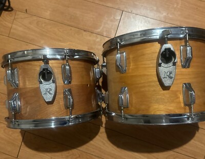 Vintage Rogers 1970,s 12x8 - 13x8 Rack Toms - Grey Speckled Interior | eBay