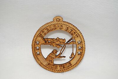 WORLDS BEST FISHING TALE LASER CUT ORNAMENT | eBay