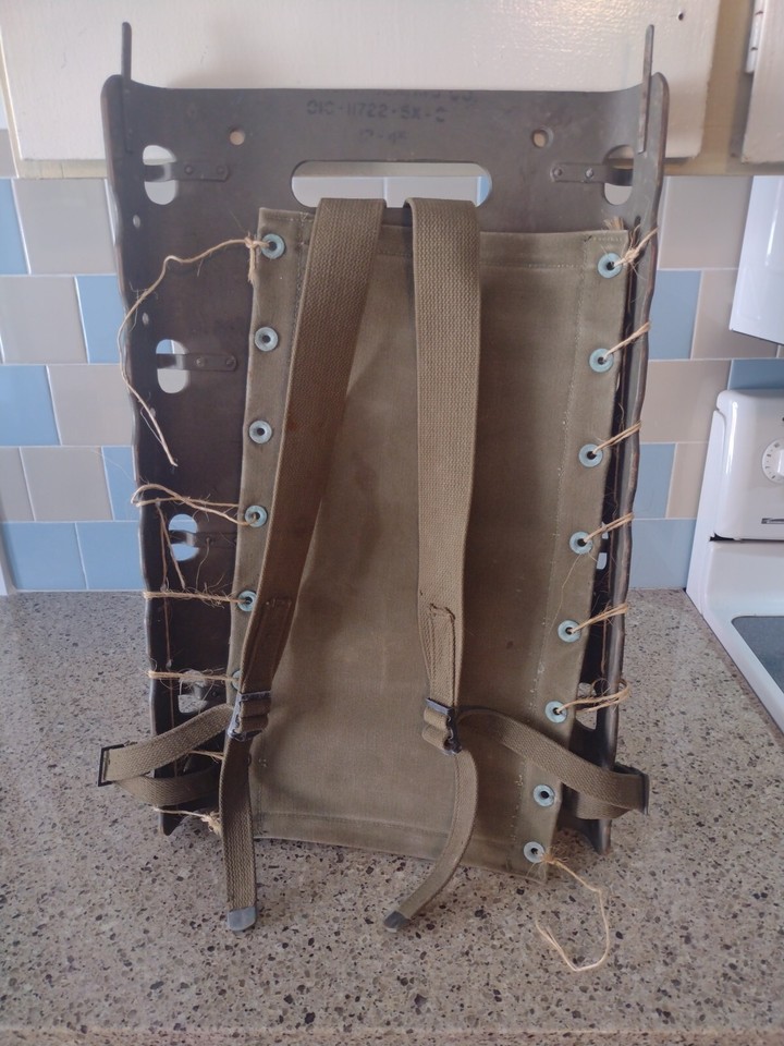 VINTAGE WW2 US Army 1945 Frame Back Pack Board Radio Pack Military | eBay
