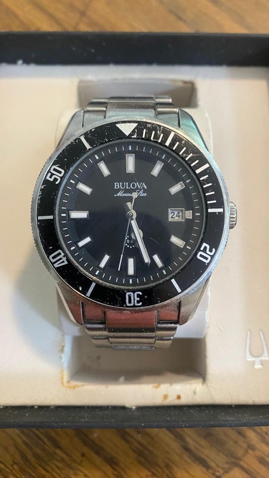 Bulova Marine Star 98B203 Black | eBay