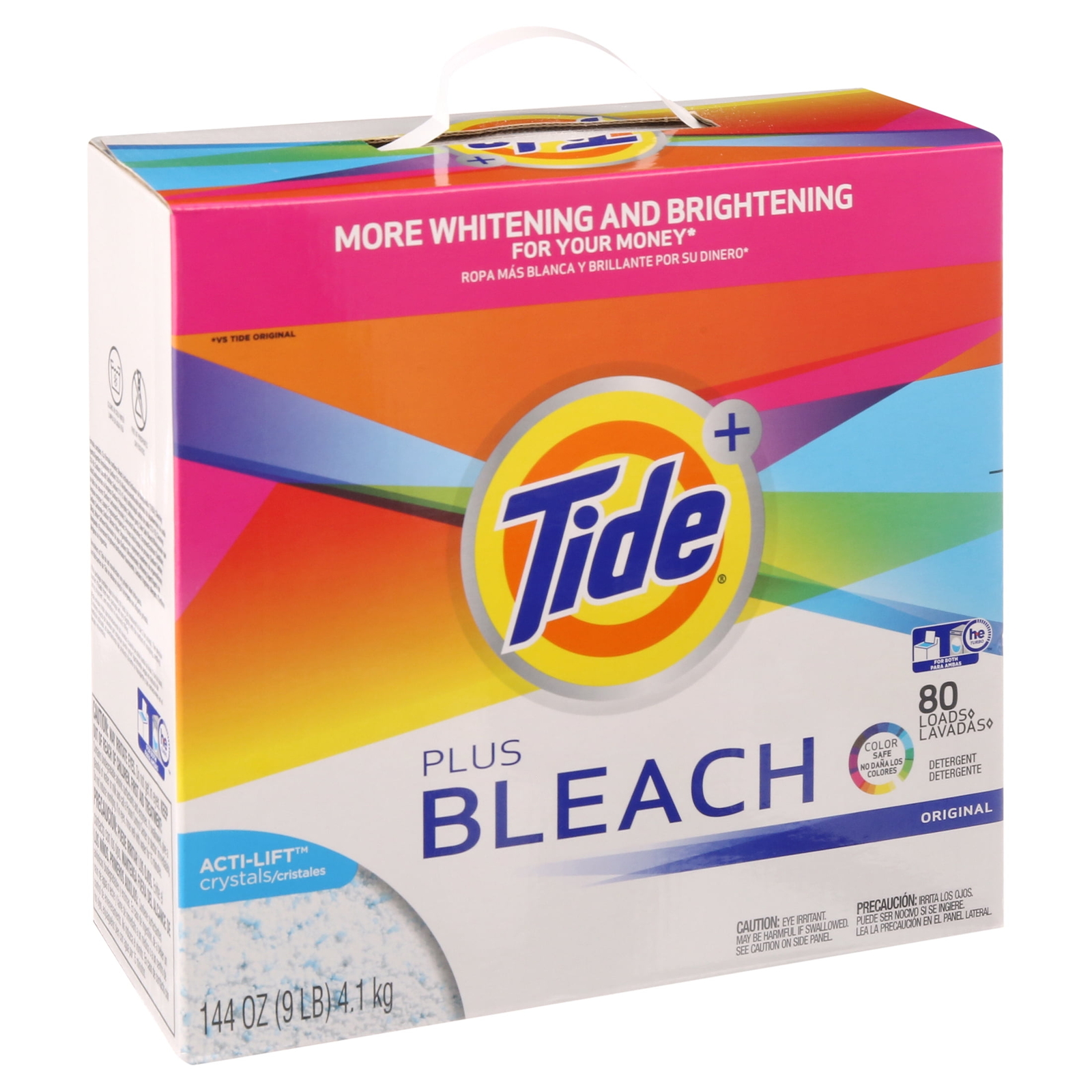 Tide Original Plus Bleach Powder Laundry Detergent - 144 Oz 80 Loads ...