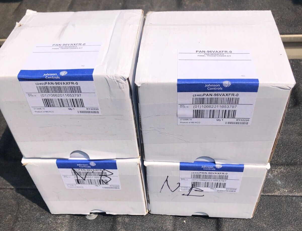 NEW JOHNSON CONTROLS 96VA PANEL TRANSFORMER KIT 120V PRI 24V SEC PAN ...