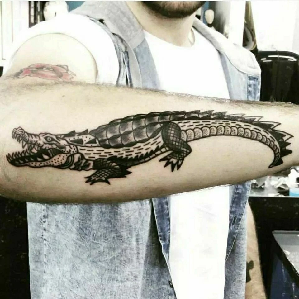 Tribal Alligator Tattoo