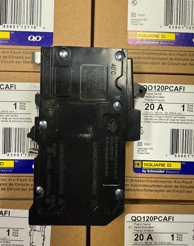 10 PCS QO120PCAFI - SQUARE D QO 1P 20A AFCI ARC-FAULT Breakers | eBay