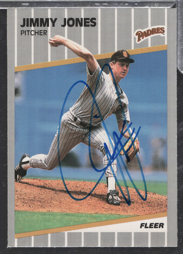 Jimmy Jones Padres Autographed 1989 Fleer #308 w/COA 012924NPCD11 | eBay