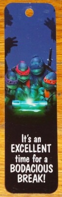 VINTAGE 1991 TEENAGE MUTANT NINJA TURTLES II ANTIOCH BOOKMARK~BODACIOUS ...