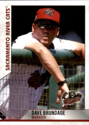 2019 Sacramento River Cats Choice #26 Dave Brundage Manager Portland ...