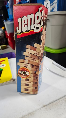 Jenga 100% Complete Wood Stacking Game Milton Bradley 1995 | eBay