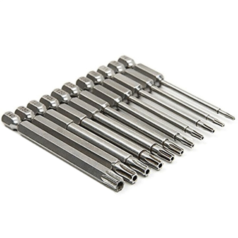 11Pcs 75mm S2 Steel Hex Torx Head Drill Screwdriver Set Bits Hand Tools ...