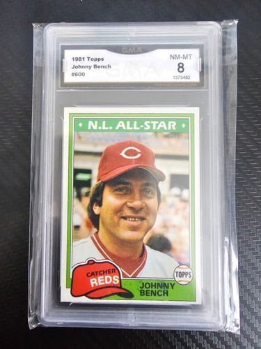 1981 Topps Johnny Bench #600 GMA 8 NM-MT Baseball | eBay