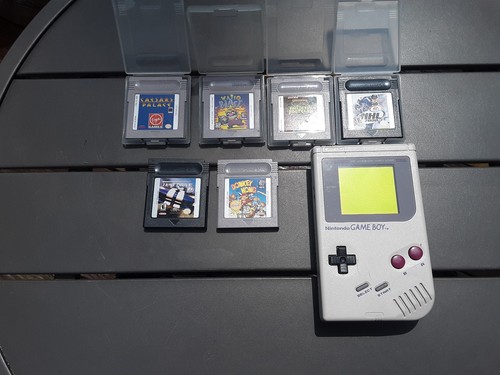 Original Nintendo Gameboy DMG-01 Gray W/ 7 Games | eBay