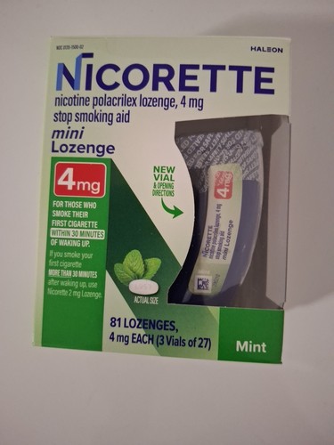 Nicorette Mini Lozenges 4mg 81 Lozenges Mint | eBay