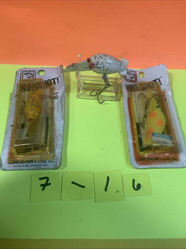 (3) Vtg Luhr Jensen Pre Rapala Hot Shot 30 Gold Green/Silver Blue ...