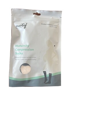 New Motif medical Maternity Compression Socks size Medium | eBay