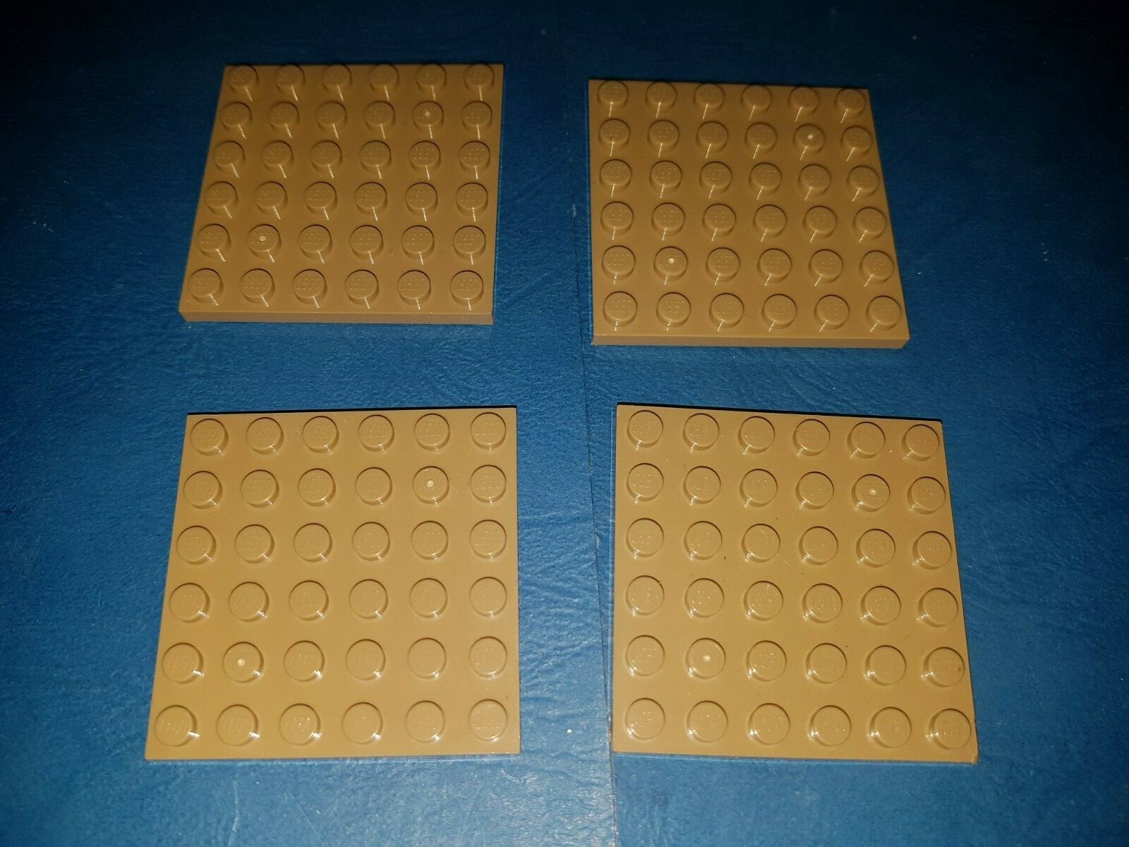 GENUINE LEGO - LOT OF 4 DARK BEIGE 6X6 LEGO BASE PLATES IN VGC | eBay