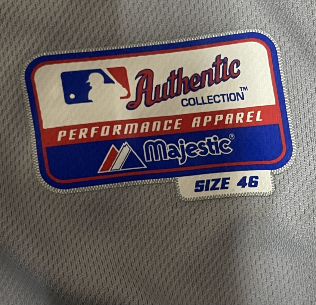 Bob Schaefer Team Issued Away Grey Majestic Jersey Dodgers XL / Xlarge ...