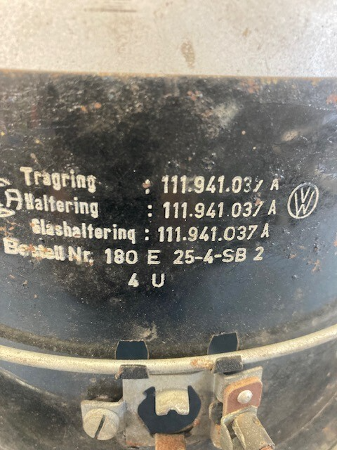 VW Bug Headlight Assembly Fits Pre 1967- Complete -Very Nice Original ...