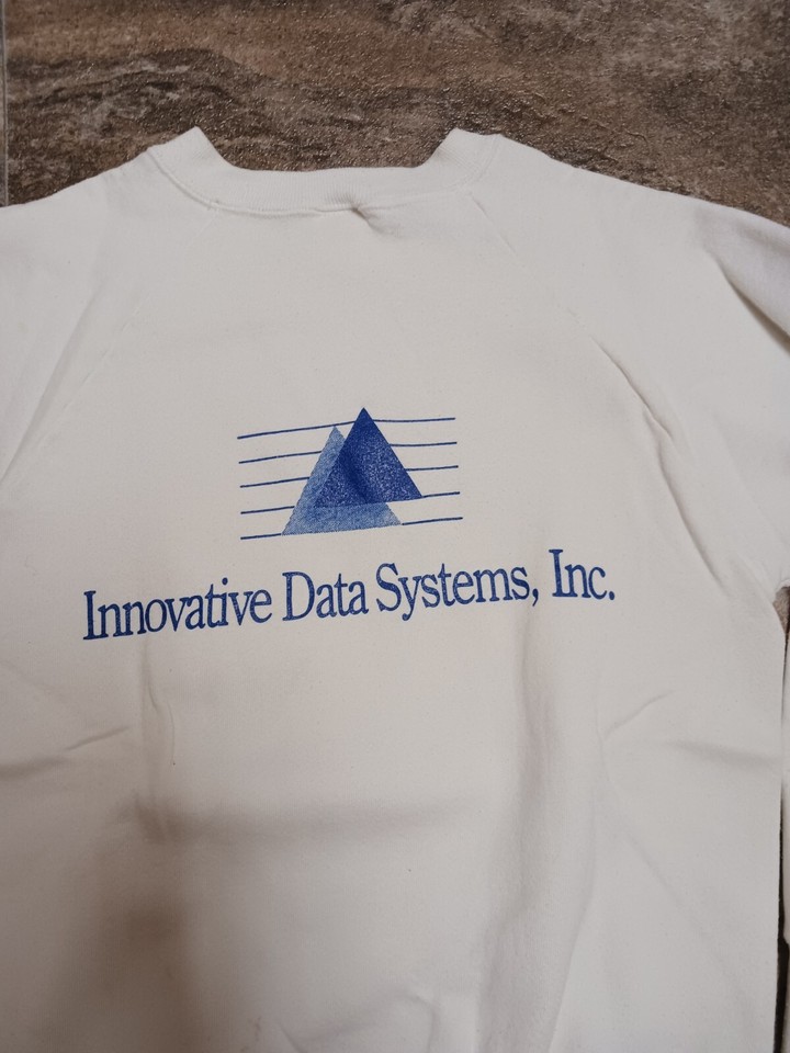 Rare 80's Vintage Hit Any Key Innovate Data PC Sweatshirt Medium 18" x ...