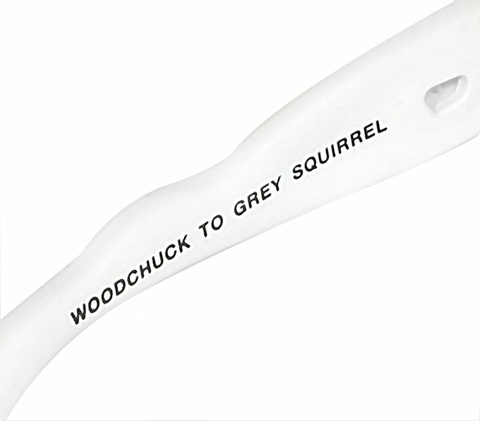 Black Flys Woodchuck To Grey Squirrel Damian Fly White Sunglasses Made ...